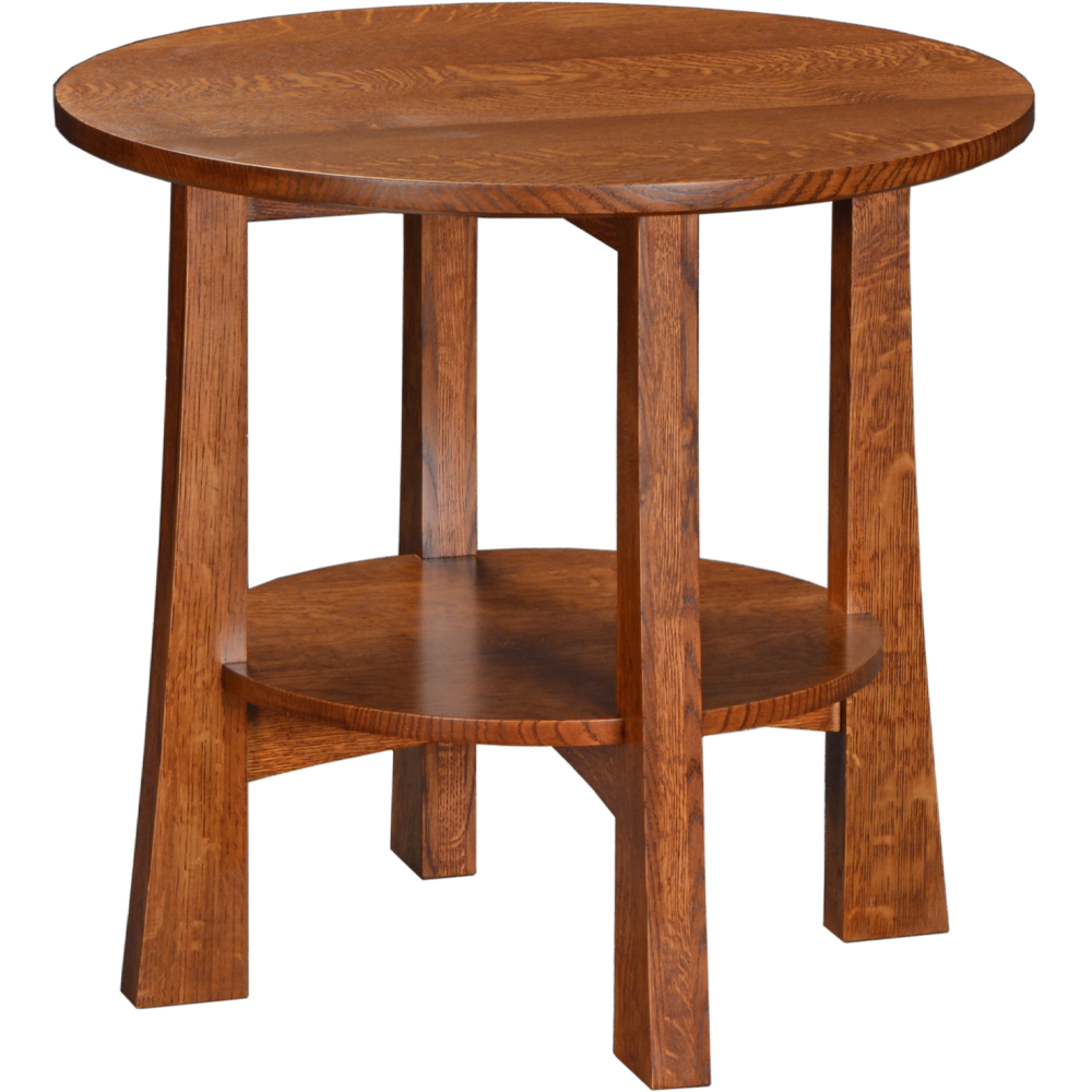 Solid Wood Furniture: Copper Creek Round Parlor Table | Stuart David